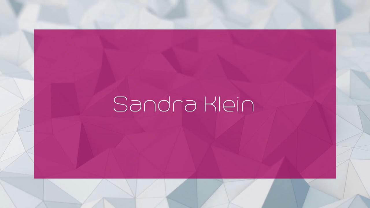 Sandra Klein - appearance