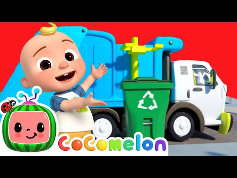 Garbage Recycling Truck Song! | Vehicles For Toddlers | CoComelon Nursery Rhymes & Kids Songs