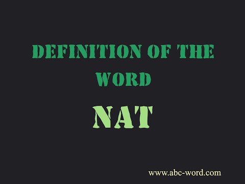 Definition of the word "Nat"