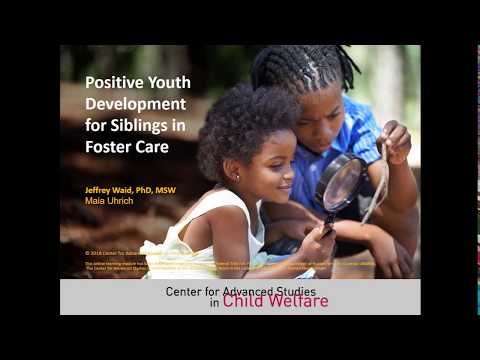 Positive Youth Development for Siblings in Foster Care