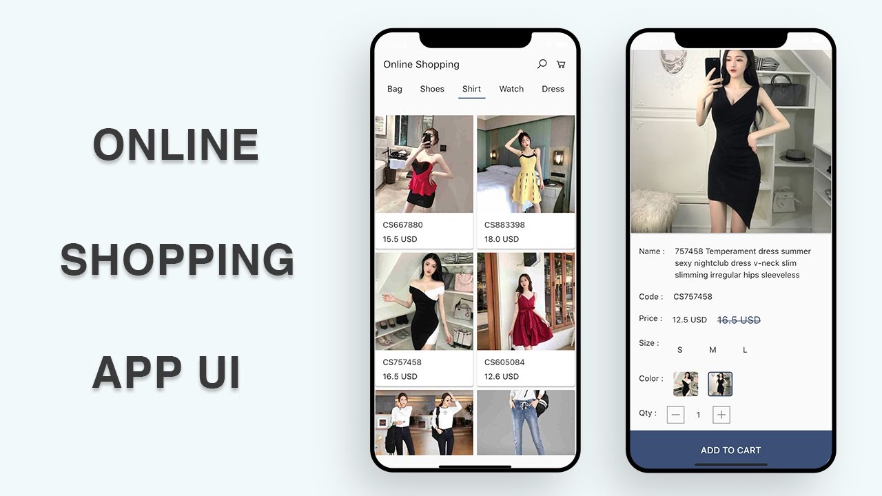 Flutter UI - Online Shopping App - Speed Code