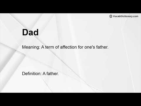 Dad Meaning