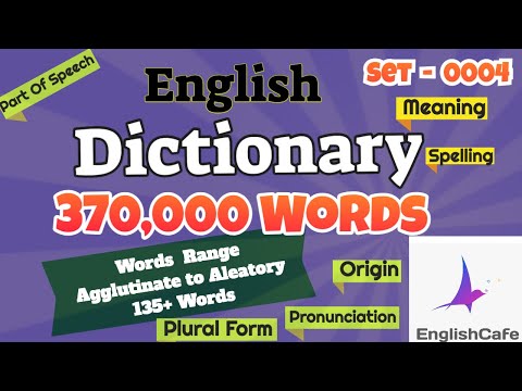 โ
โ
โ
โ
โ
Set0004 English Dictionary Words-Spelling Meaning Pronunciation.between Agglutinate & Aleatory