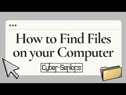 How to find files your computer