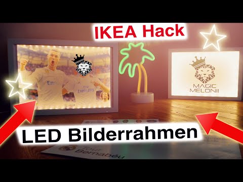 DIY: IKEA Sannahed Hack Bilderrahmen mit Ronaldo & LED Beleuchtung // Real Madrid CR7