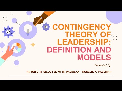 CONTINGENCY THEORY OF LEADERSHIP AND FIEDLER’S CONTINGENCY MODEL - PASIOLAN, PALUMAR & SILLO