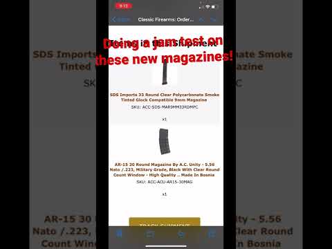 SDS Imports 33 Round Clear Polycarbonate Smoke Tinted Glock Compatible AR-15 30 Round Magazine 5.56