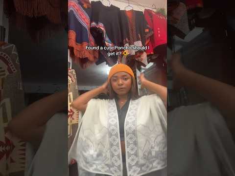 Should I get this Poncho? 👀 #apparel #poncho #Outfit #peru #janessmusic
