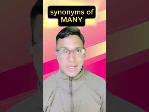 🔴SYNONYMS OF "MANY" 🔴 #english #vocabulary #shorts #short #englishlanguage #shiv 🔴