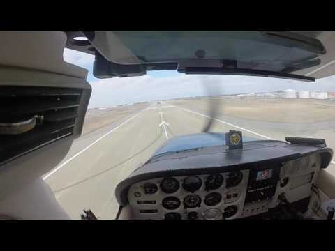 Practice short field landing on runway 31 at Nashville International Airport (KBNA)