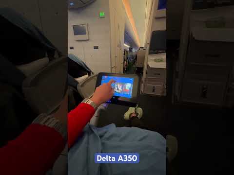 Delta A350 Economy Class, get the exit row for massive amount of legroom!