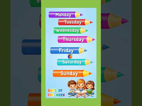 Learn Sunday Monday Tuesday || 7 days of week #nurseryrhymes #staylittlechannel #kindergarten