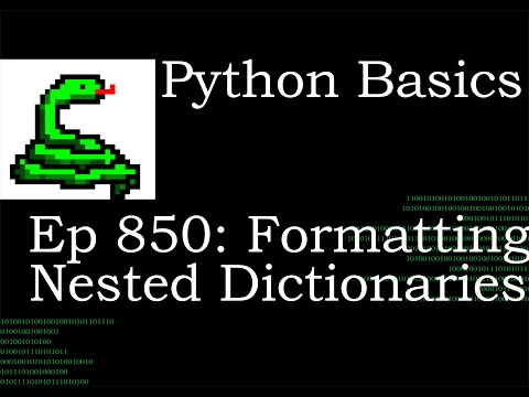Python Basics Tutorial Dictionary Print Formatting || Fstring Formatting