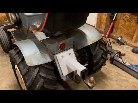 How to make a better hitch for your garden tractor!!!