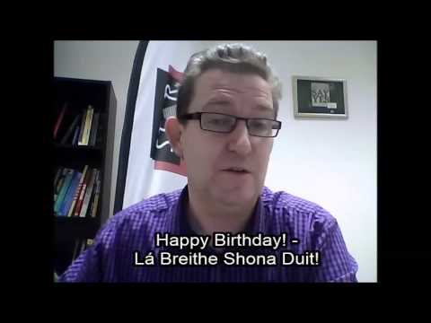 How do you say happy birthday in Irish?