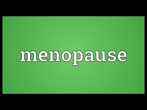 Menopause Meaning