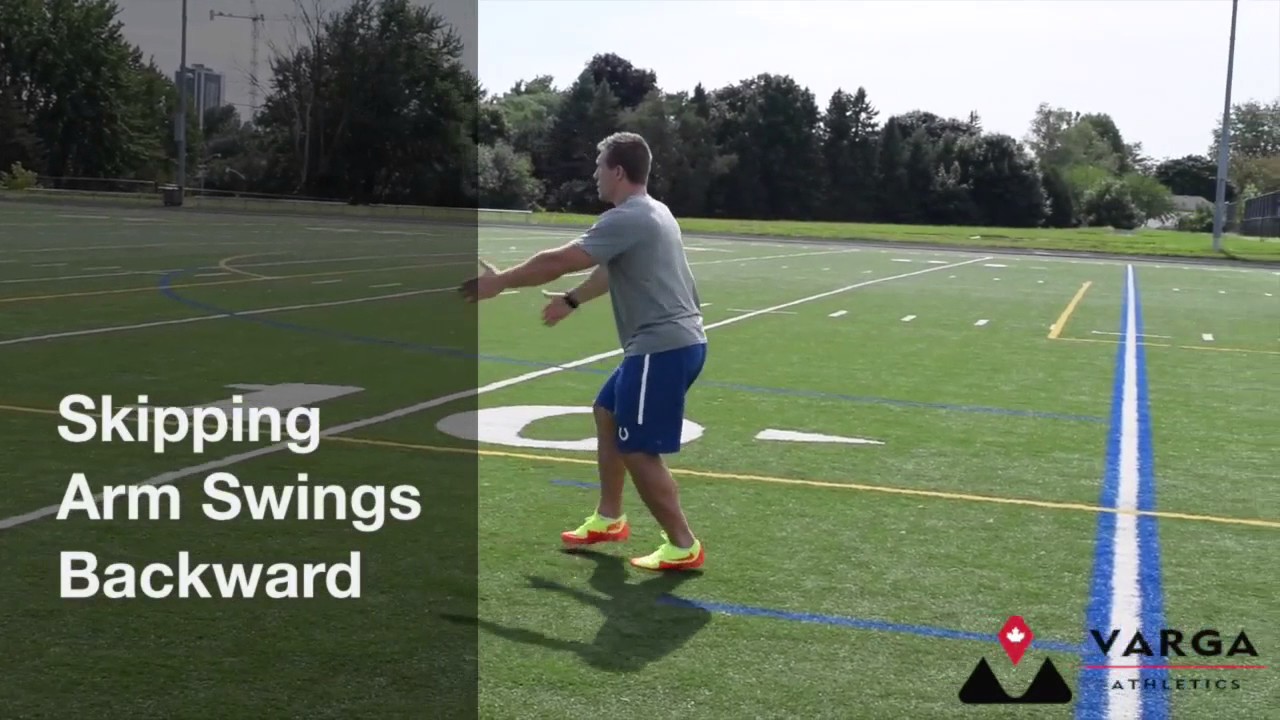 Skipping Arm Swings Backward