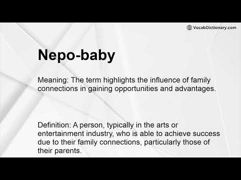 Nepo-baby Meaning