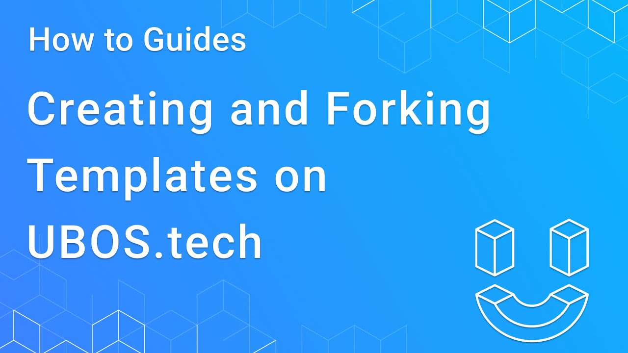 Creating and Forking Templates on UBOS.tech: Empowering Low-Code Application Development