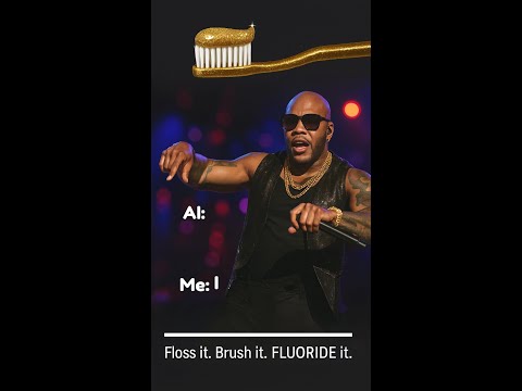 Floss it. Brust it. FLUORIDE IT.