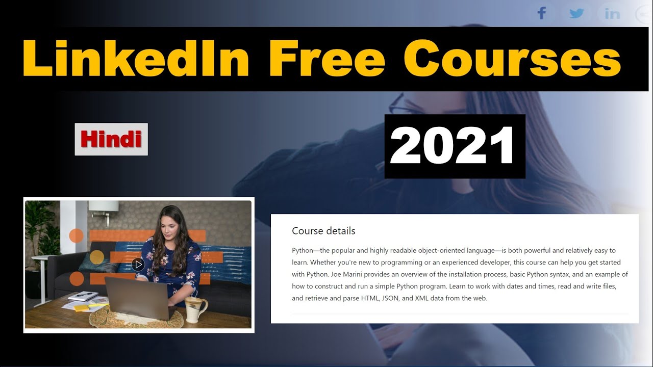 LinkedIn Free Courses With Certificate Python Java JavaScript Data Science Tableau Free Course