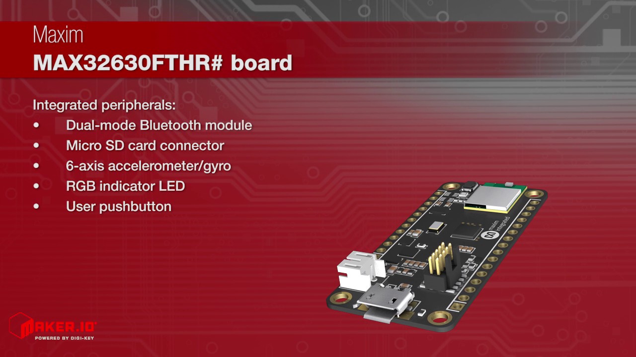 Maxim MAX32630 Rapid Development Platform | Maker Minute