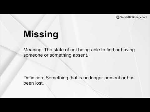 Missing Meaning