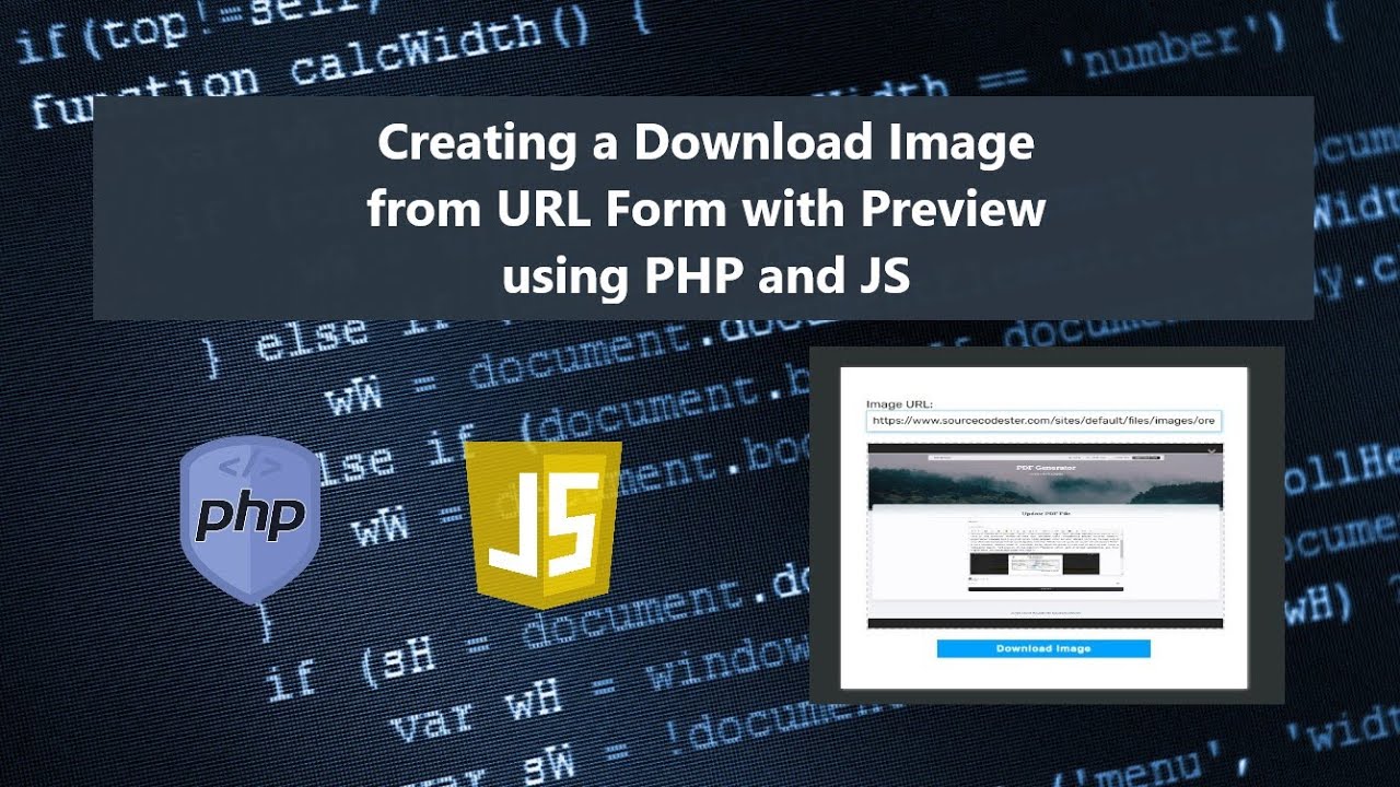Download Image from URL Form with Preview using PHP and JS DEMO