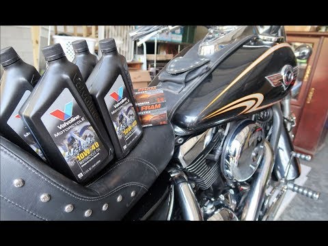 How to change motorcycle oil - Kawasaki Vulcan