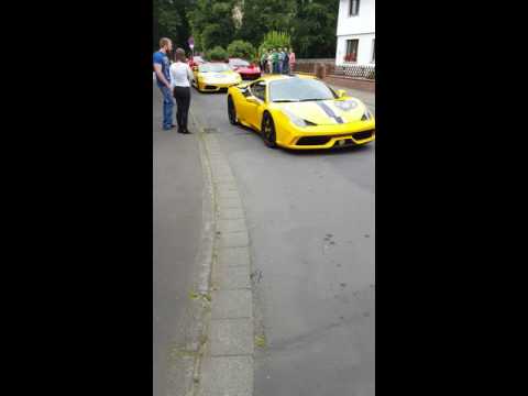 Ferraritreffen 2016 Romrod Abfahrt