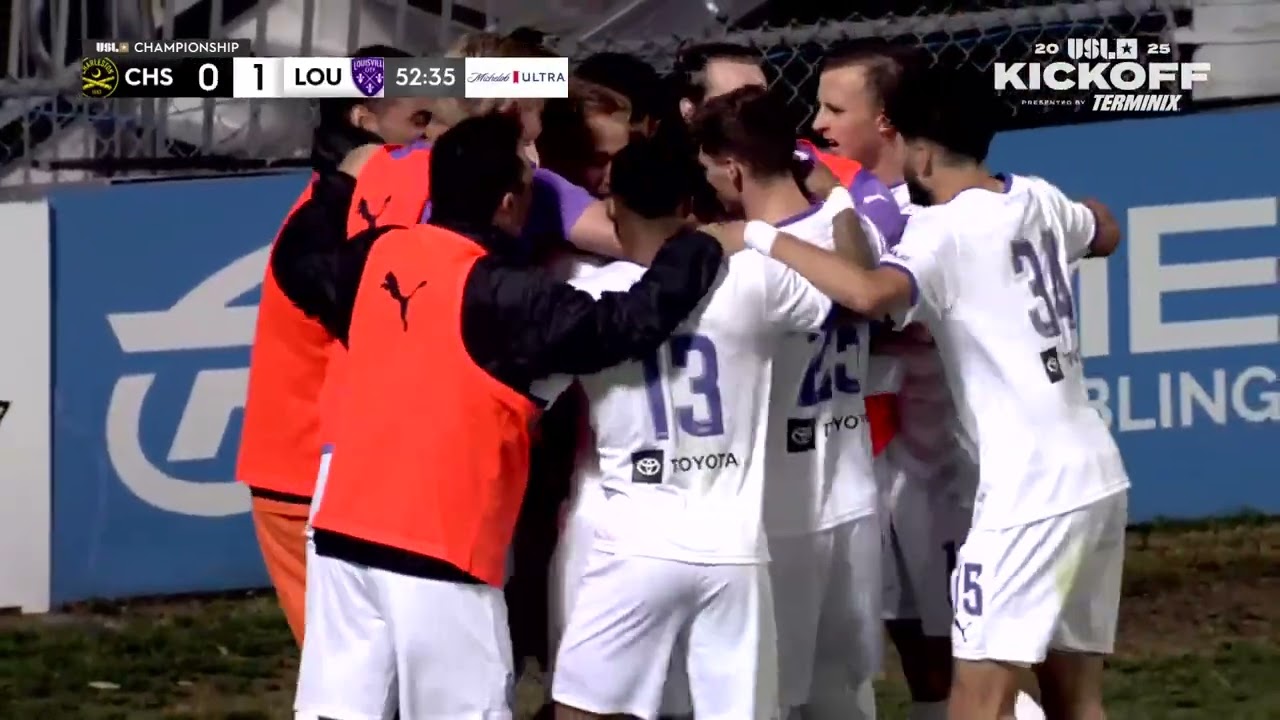 Goal: Ray Serrano scores LouCity's first of 2025