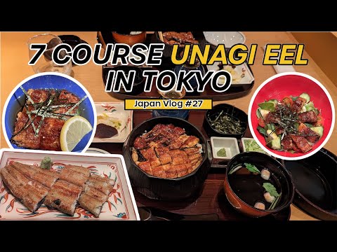 Japanese UNAGI EEL Multi-Course Set Meal | Hitsumabushi Bincho Restaurant in Ginza, Tokyo