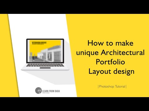 How to make unique architectural portfolio layout design