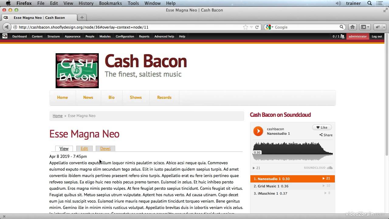 Adding More Shows with Devel Generate