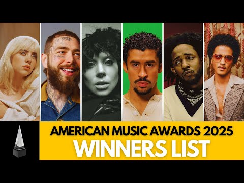 American Music Awards 2025 | Complete Winners List