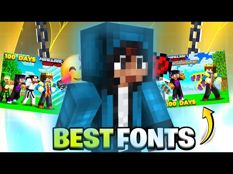 π€― Best Fonts For Your Minecraft Video (Must Watch) π₯