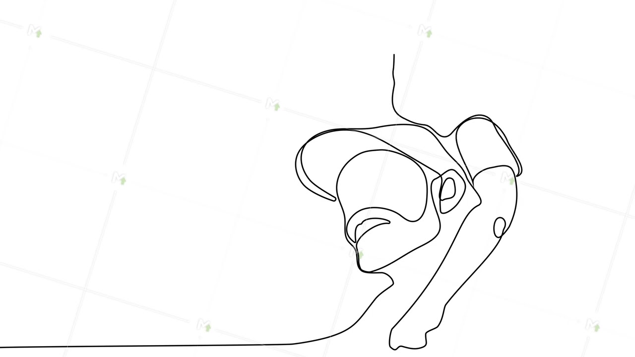 Father and Child Continuous Line Art, Father's Day Line Sketch Doodle, One Line Animation