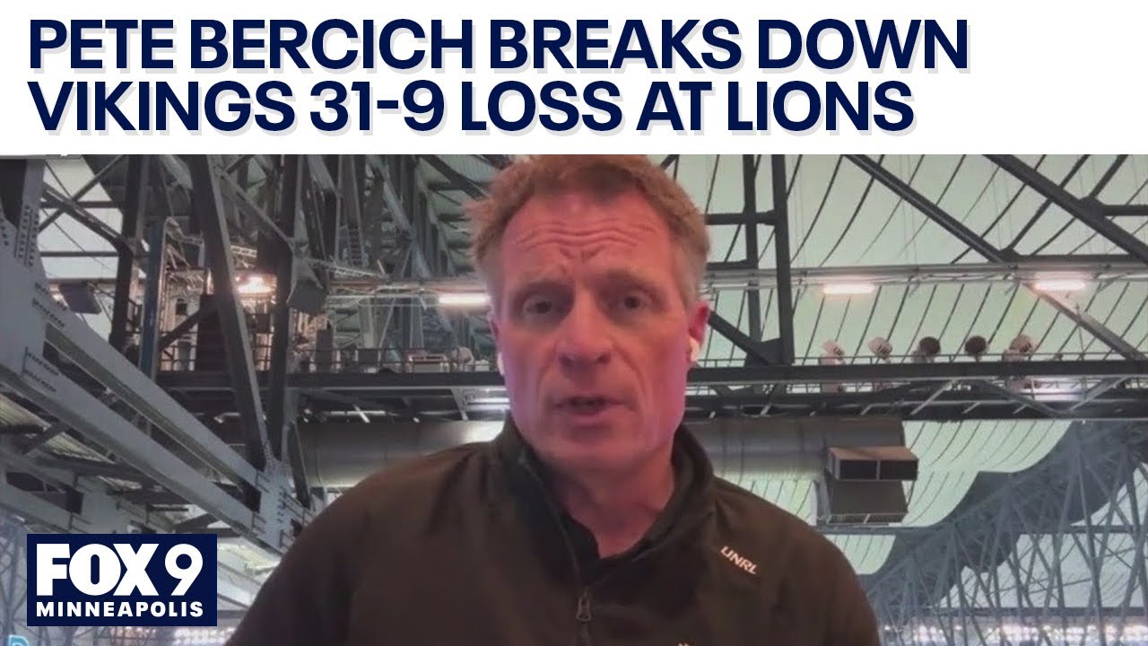 What went wrong in the Vikings loss to the Lions? Pete Bercich breaks ...