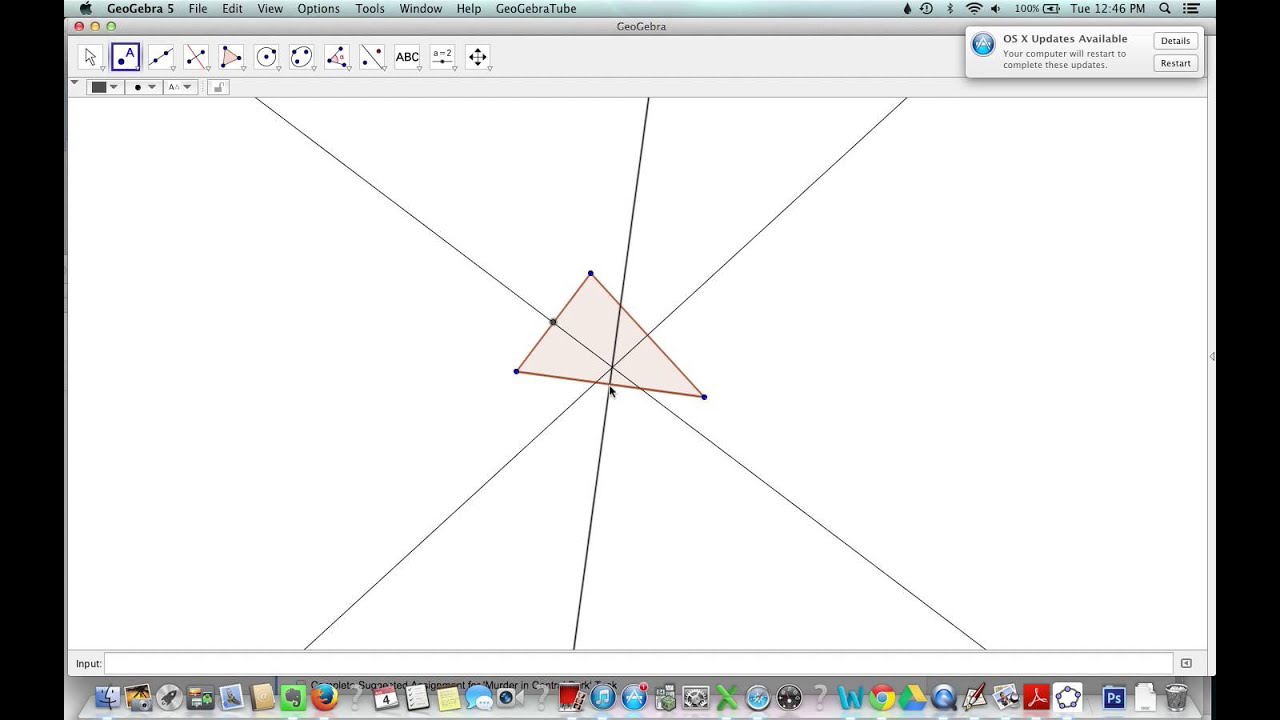 Constructing a Centroid in Geogebra