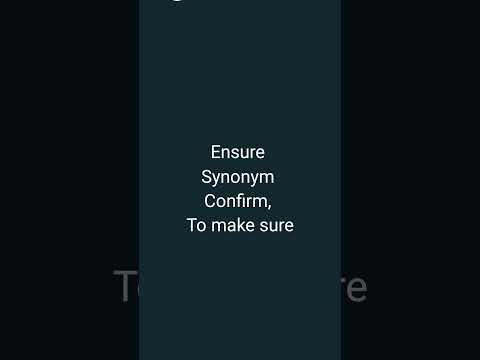 ensure meaning synonyms #english #education #youtubeshorts #tejveersingh24 tejveersingh24