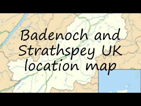 How to pronounce Badenoch and Strathspey UK location map in English?