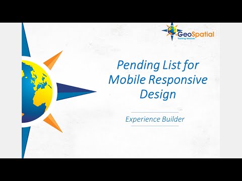Pending List for Mobile Responsive Design in Experience Builder