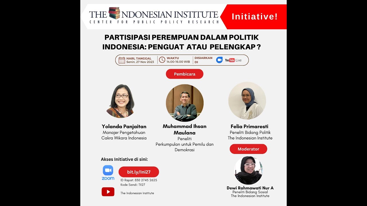 Initiative! – Partisipasi Perempuan dalam Politik Indonesia: Penguat ...