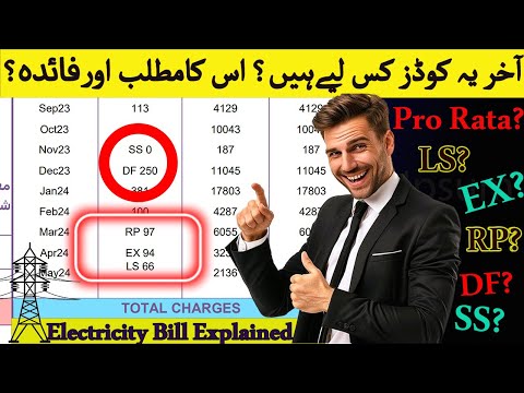 Get to Know Your Electricity Bill: Pro Rata Consumption and Key Codes | EX, SS, DF, RP and LS code