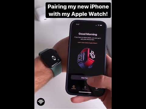 Pairing my apple watch with iPhone 🔥