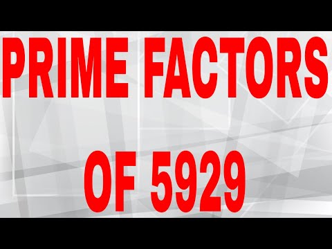 Prime factors of 5929|Prime factorization