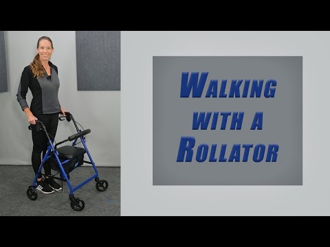 HOW TO WALK with a four-wheeled walker/ROLLATOR safely and easily | Fit, Use, Accessories and More