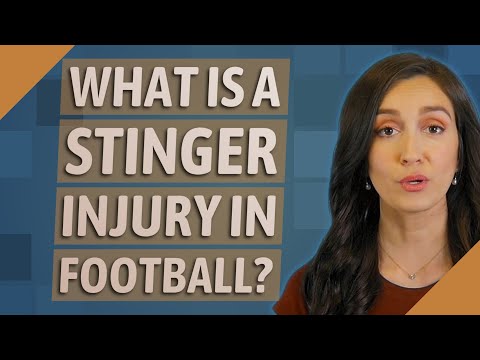 What is a stinger injury in football?