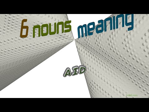 aid - 6 nouns which are synonyms of aid (sentence examples)