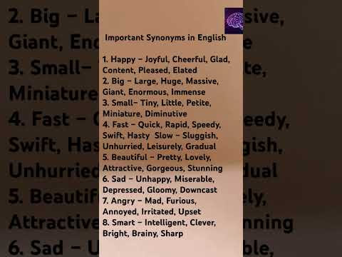 important synonyms in english #english #englishlanguage #learning #vocabs